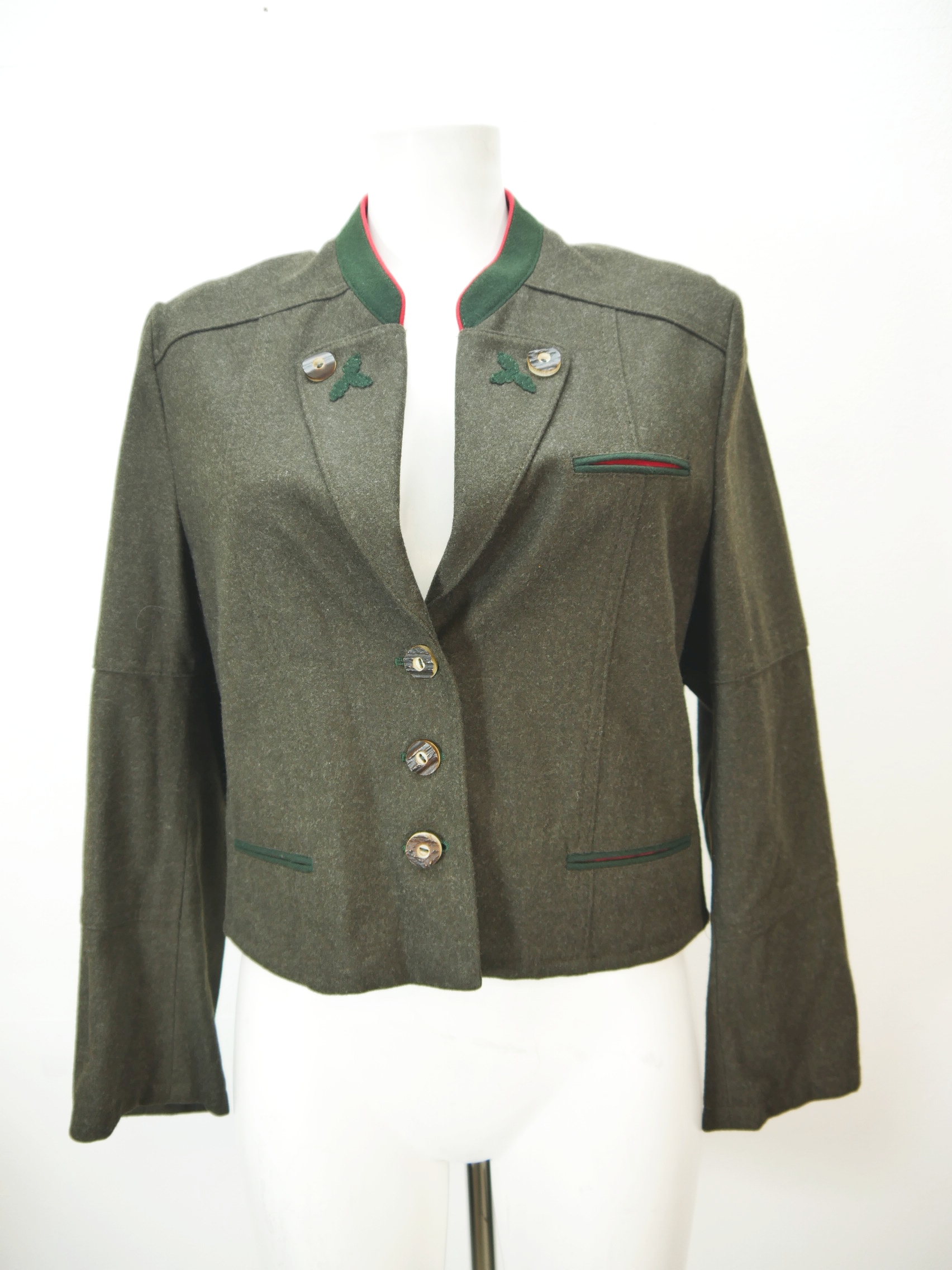 Lodenfrey braun Hirschhornknopf Damen Loden Janker