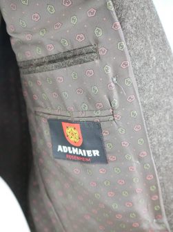 Adlmaier Rosenheim neuwertig brauner Janker Stickerei Trachtenjacke ...